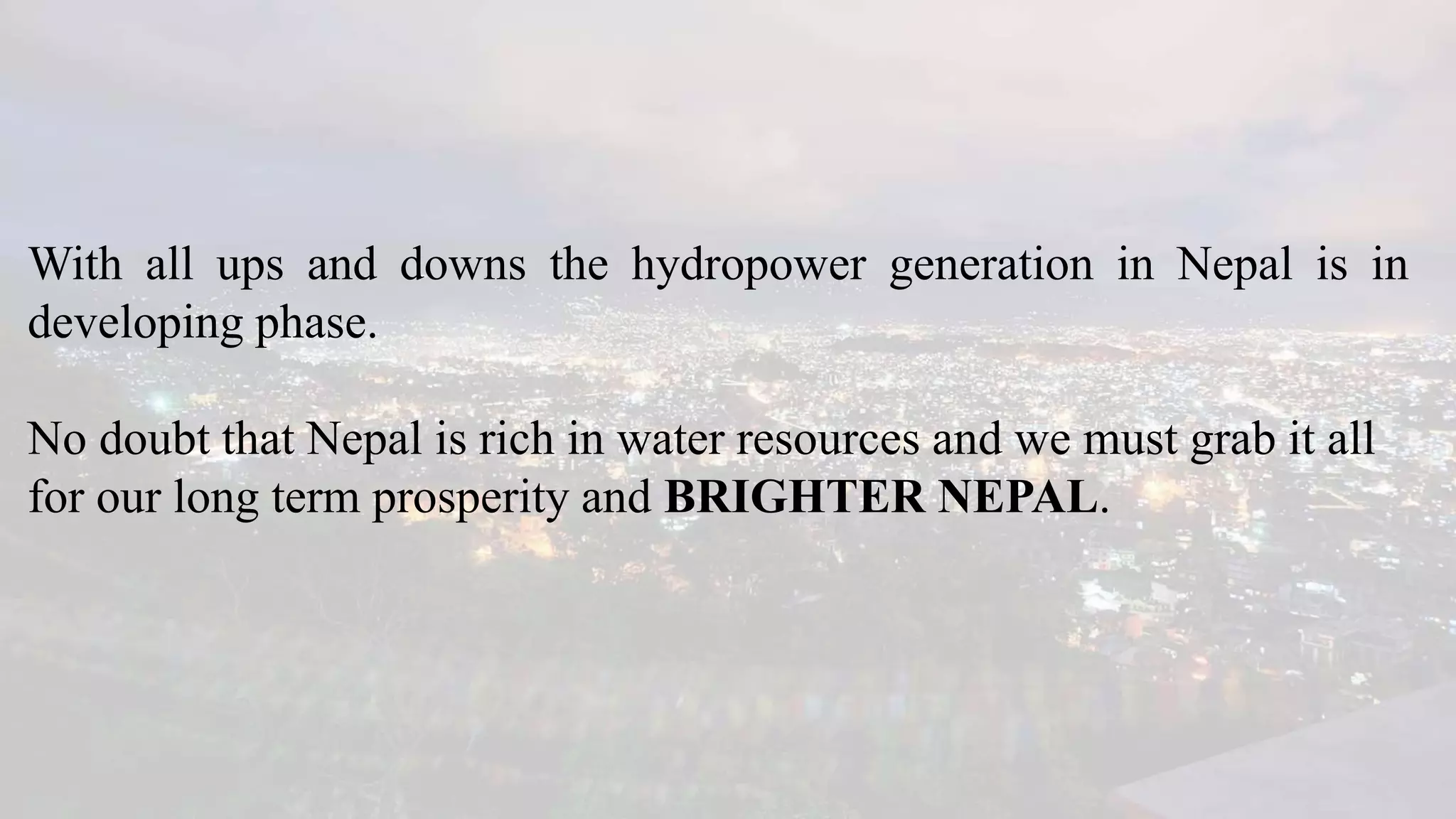 Hydropower Potential, History, Challanges, Possibilities and New Trend ...
