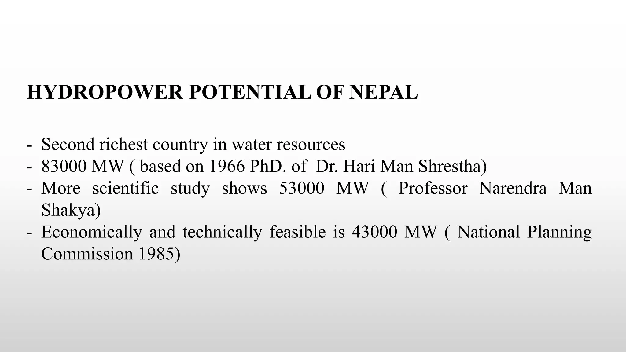 Hydropower Potential, History, Challanges, Possibilities and New Trend ...