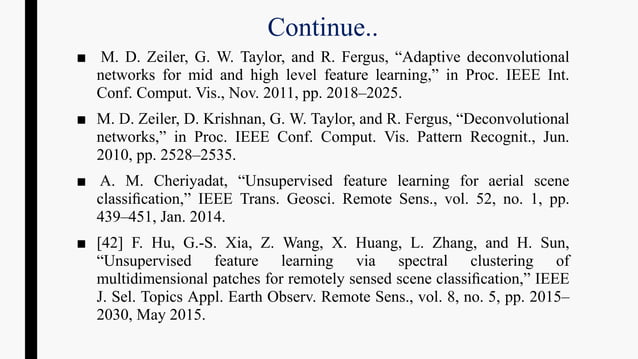 Remote Sensing Scene Classification by Unsupervised Representation Learning | PPTX