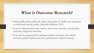 Outcome Research | PPTX