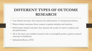 Outcome Research | PPTX
