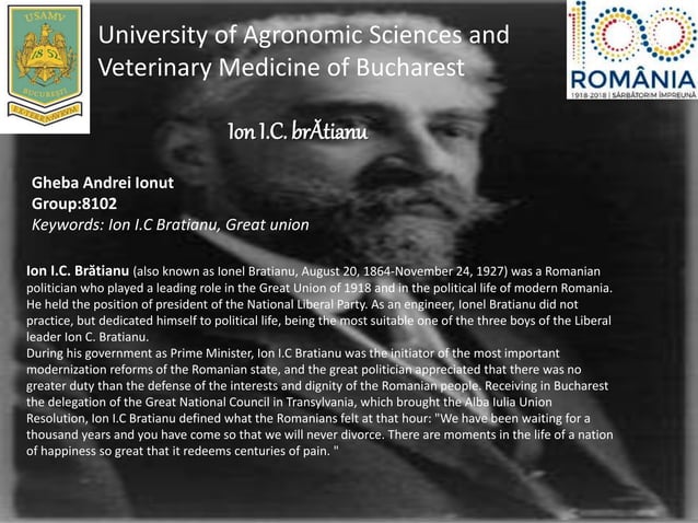 Ion I.C Bratianu | PPT