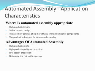 Automated Assembly Systems | PPTX