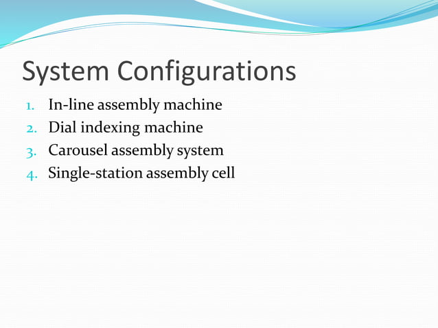 Automated Assembly Systems | PPTX