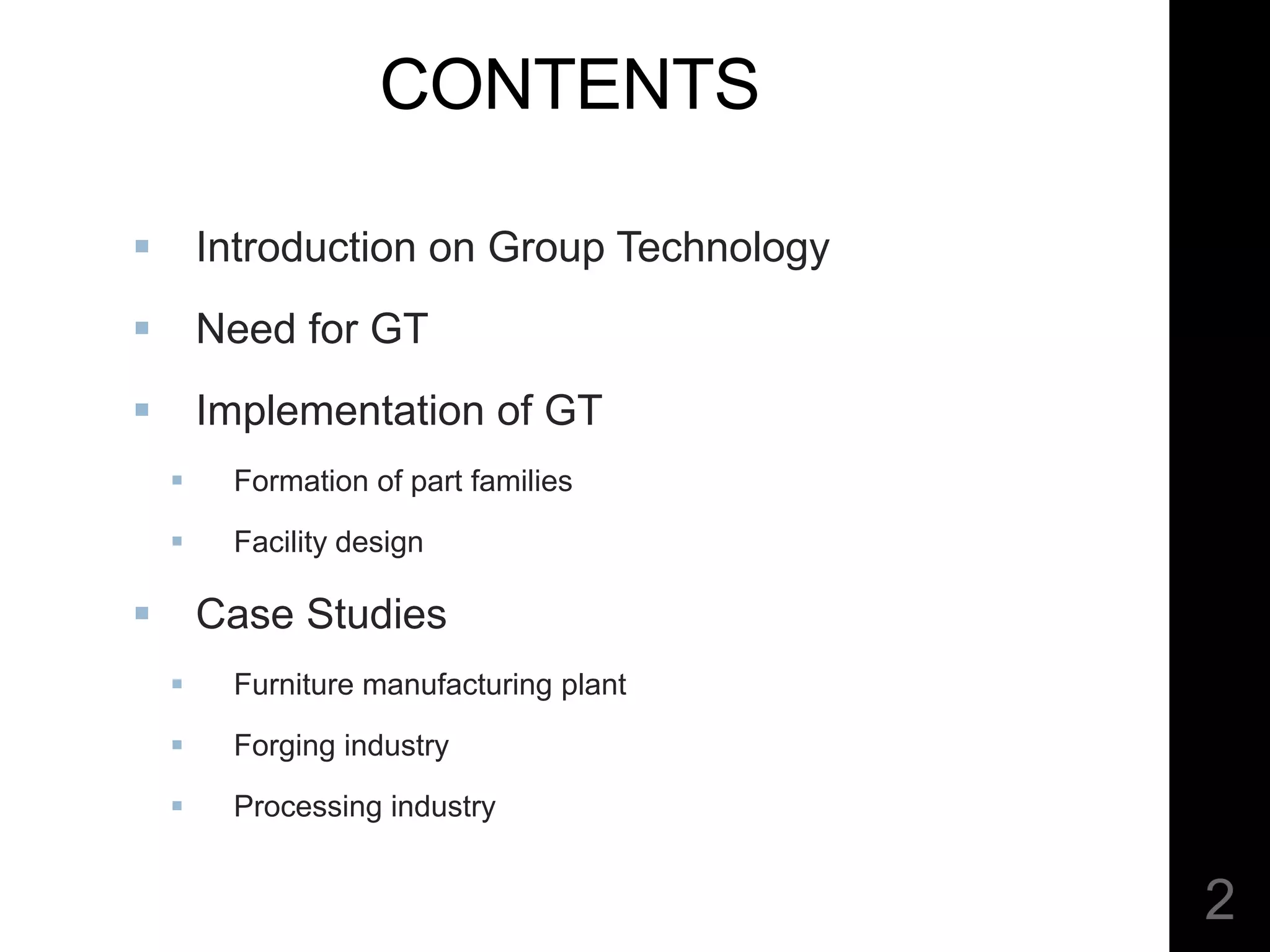 Review on GROUP TECHNOLOGY & it’s implementation | PPTX