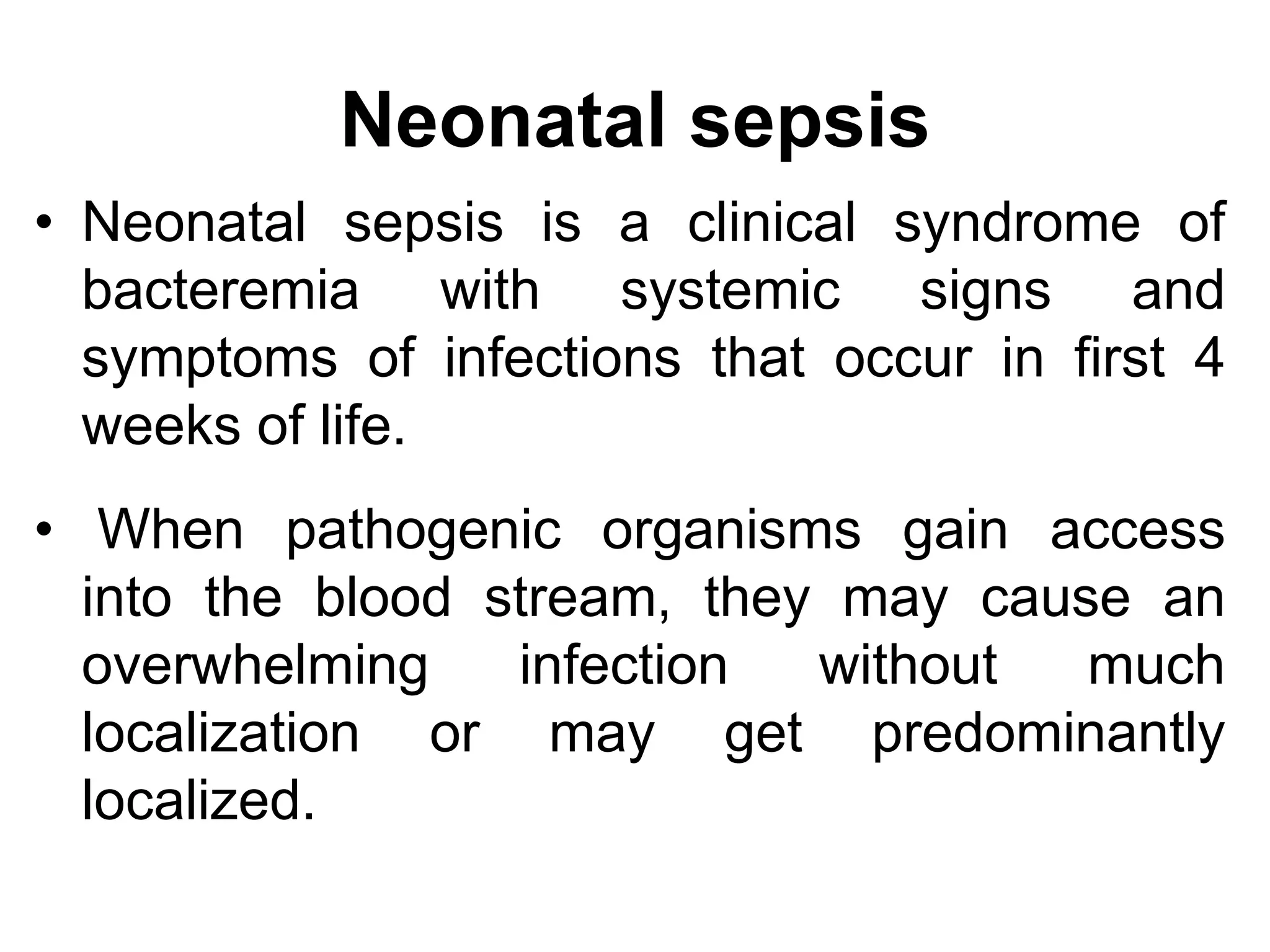 neonatal sepsis | PPTX