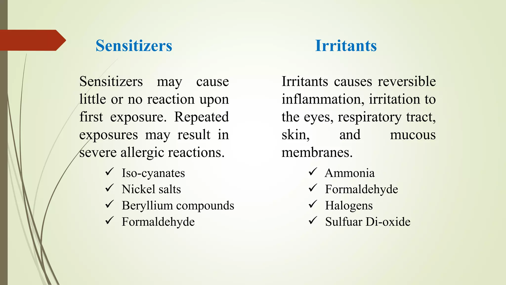 Classes of Toxic Chemicals and Their Effects | PPTX