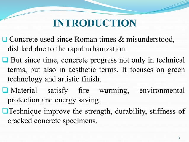 advance concrete technology | PPTX