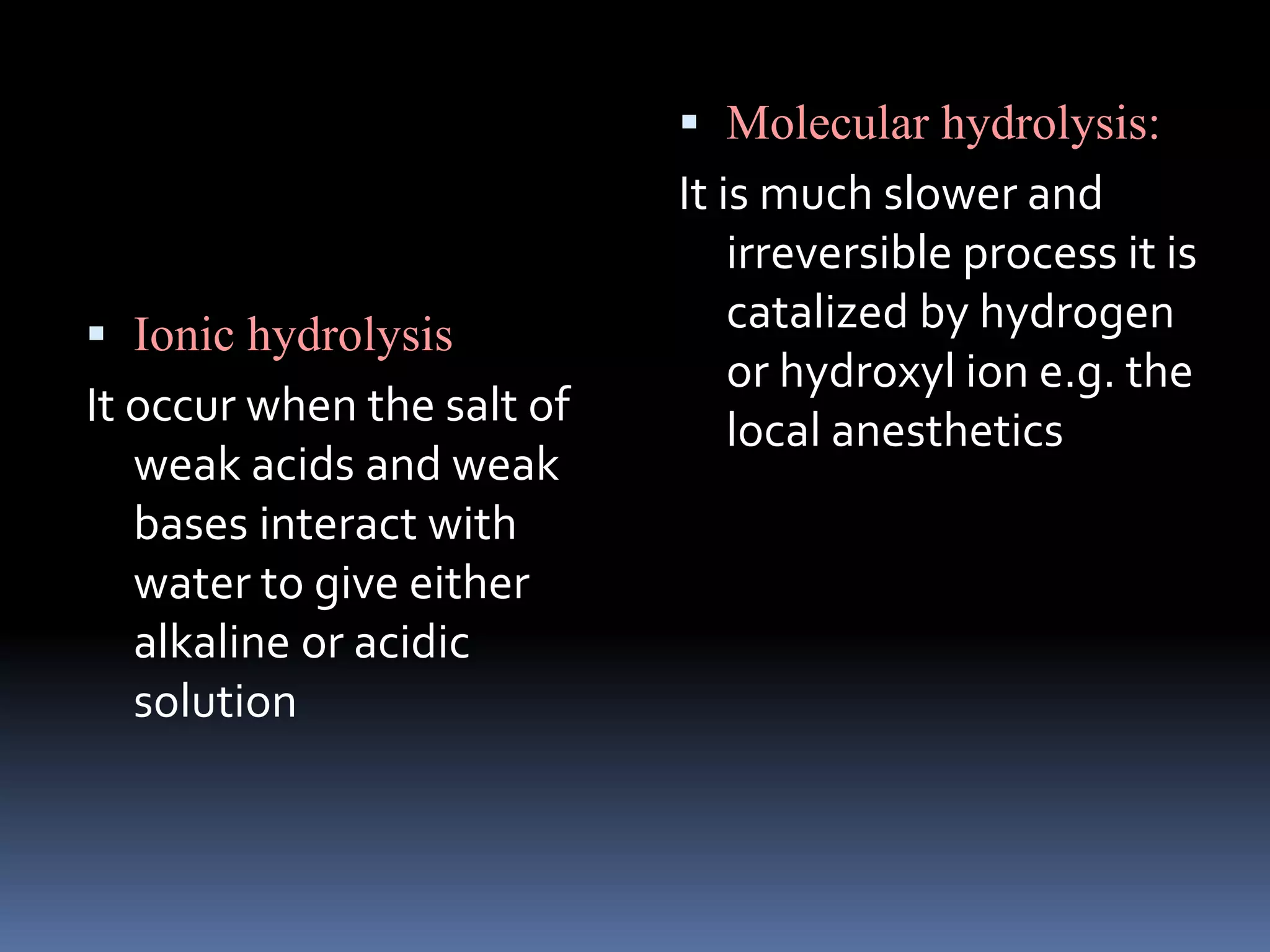 hydrolysis | PPTX