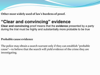 Burden of proof | PPTX