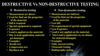 Non-destructive testing | PPTX