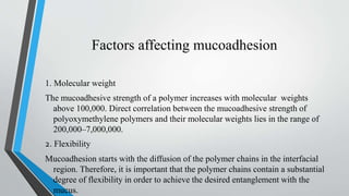 Mucoadhesive drug delivery system | PPTX