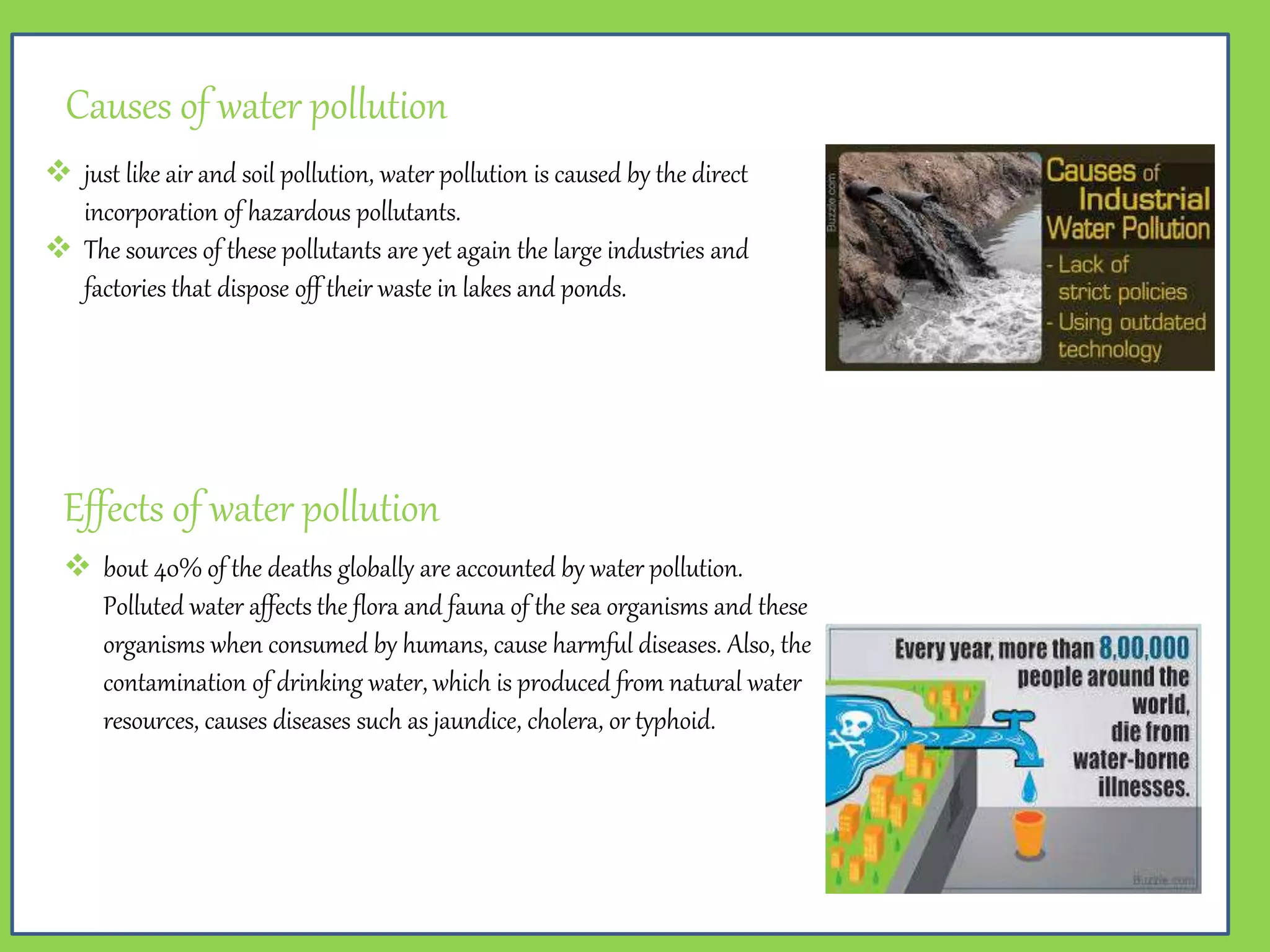 pollution effects, cause and solution | PPTX