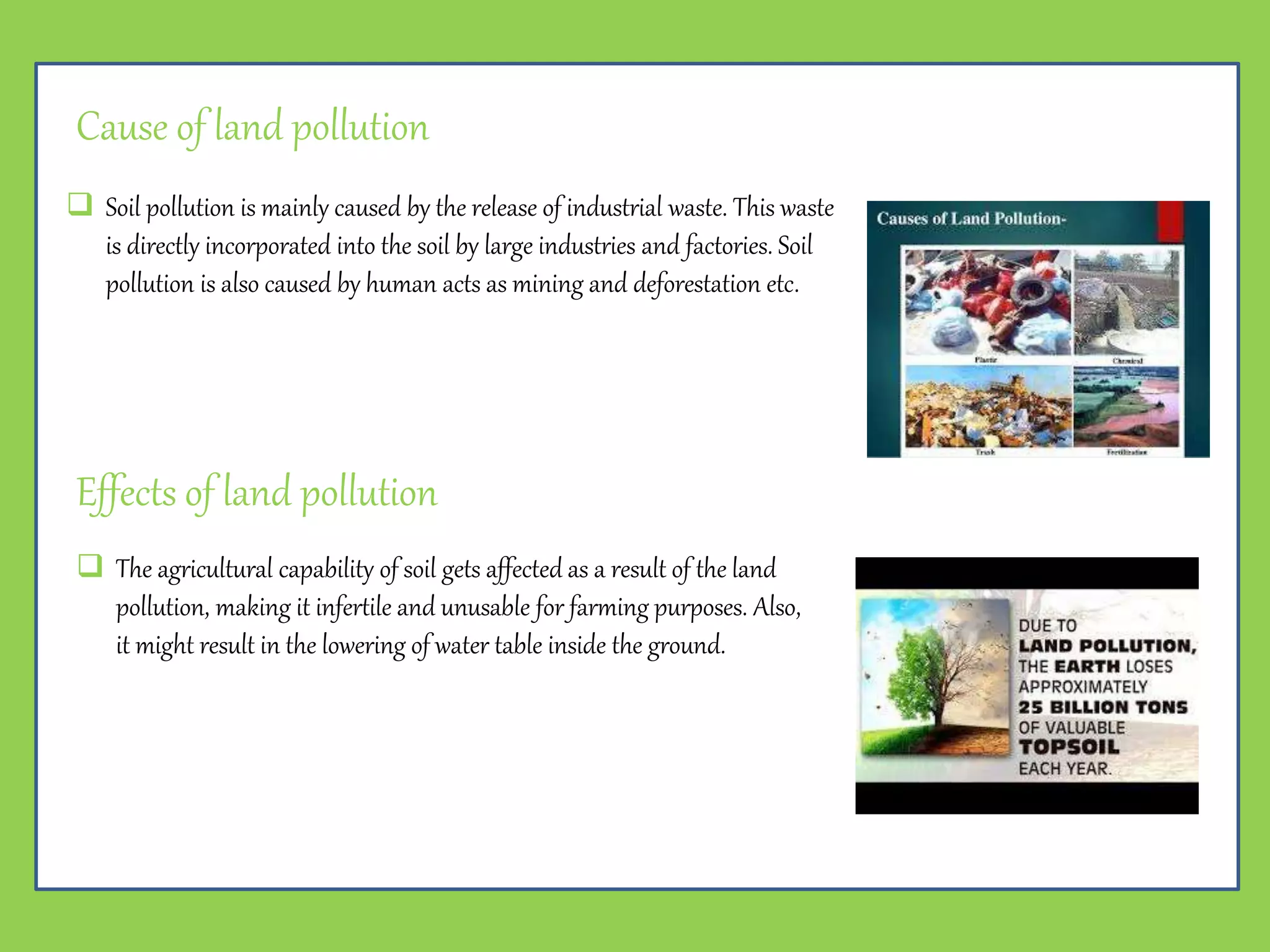pollution effects, cause and solution | PPTX