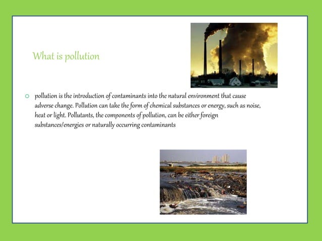 pollution effects, cause and solution | PPTX | Indoor Environmental ...