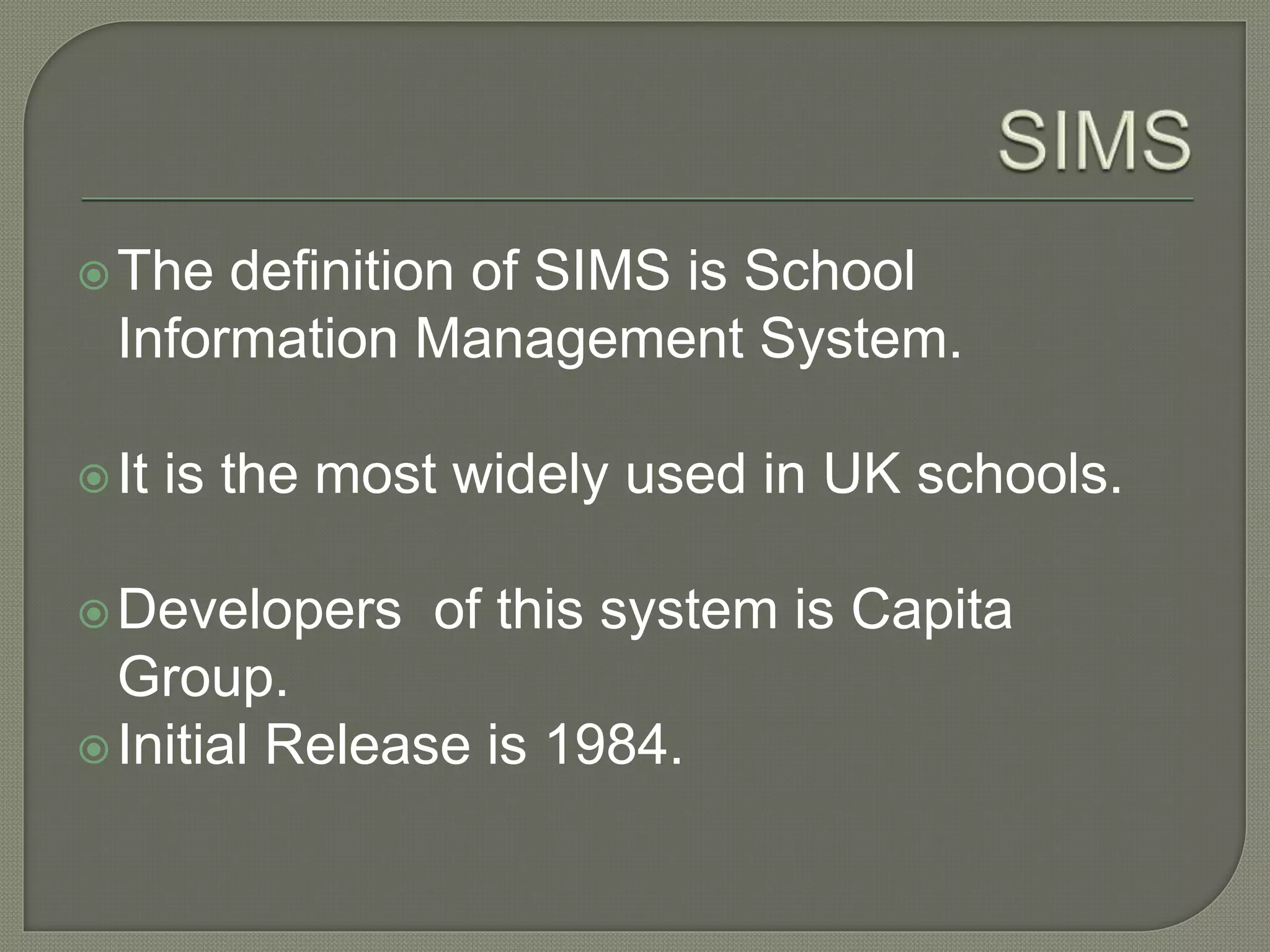 School Management Information System | PPTX