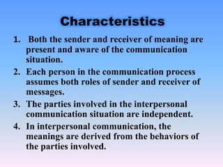 Five levels of Interpersonal Communication | PPTX