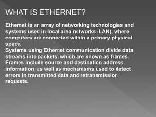 Presentation1 | PPTX | Computer Networking | Computing
