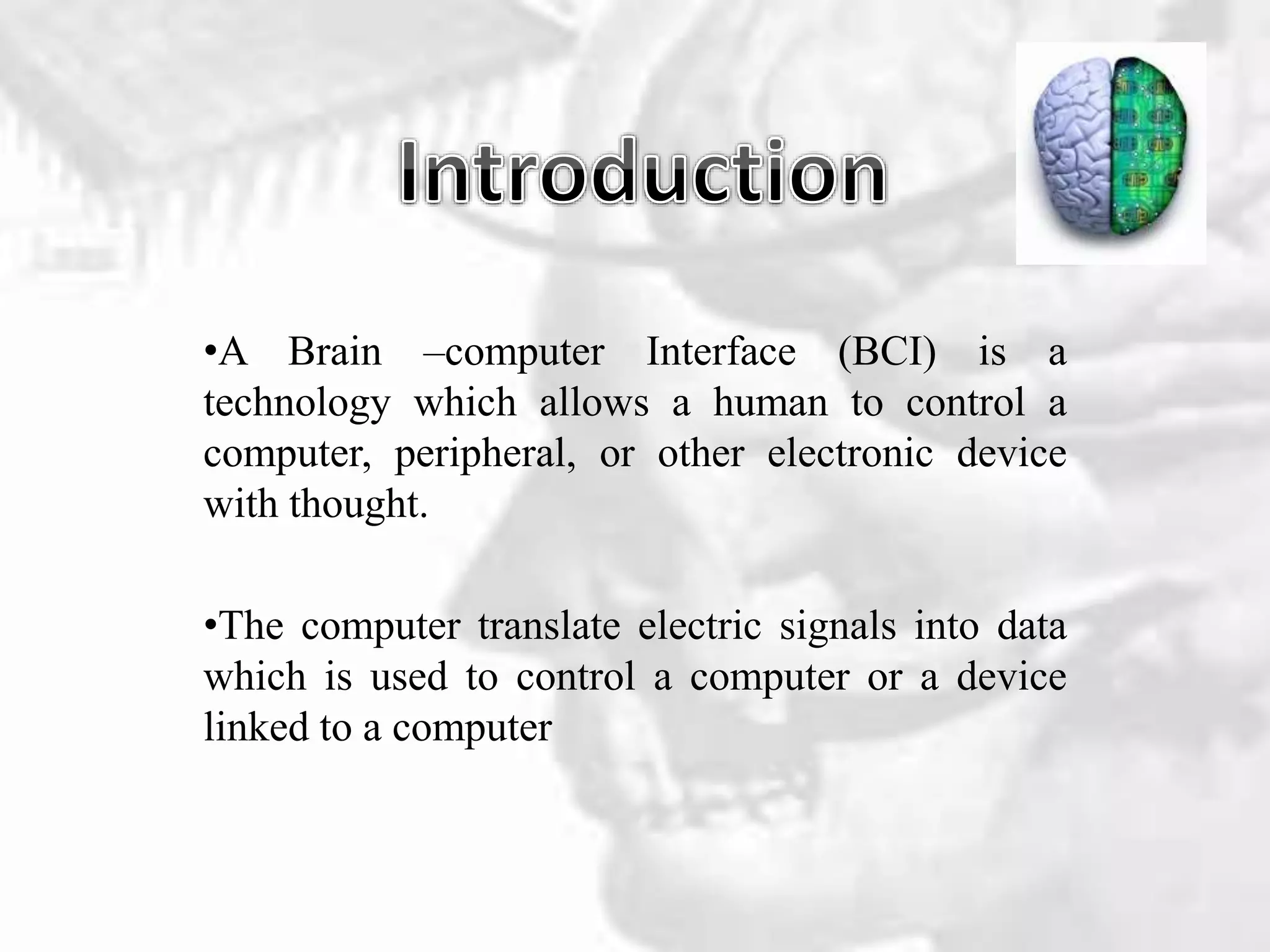 Brain Computer Interface | PPT