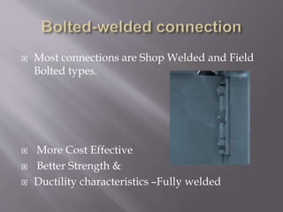 Steel connections in steel structure | PPTX