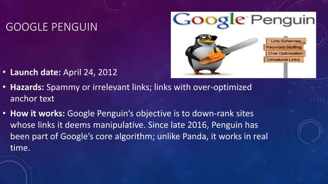 ppt presentation Google algorithm | PPT