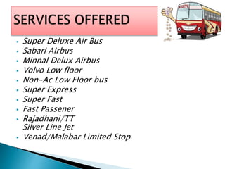 Kerala State Road Transport Corporation | PPTX