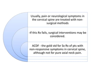 Artificial disc replacement vs ACDF | PPTX