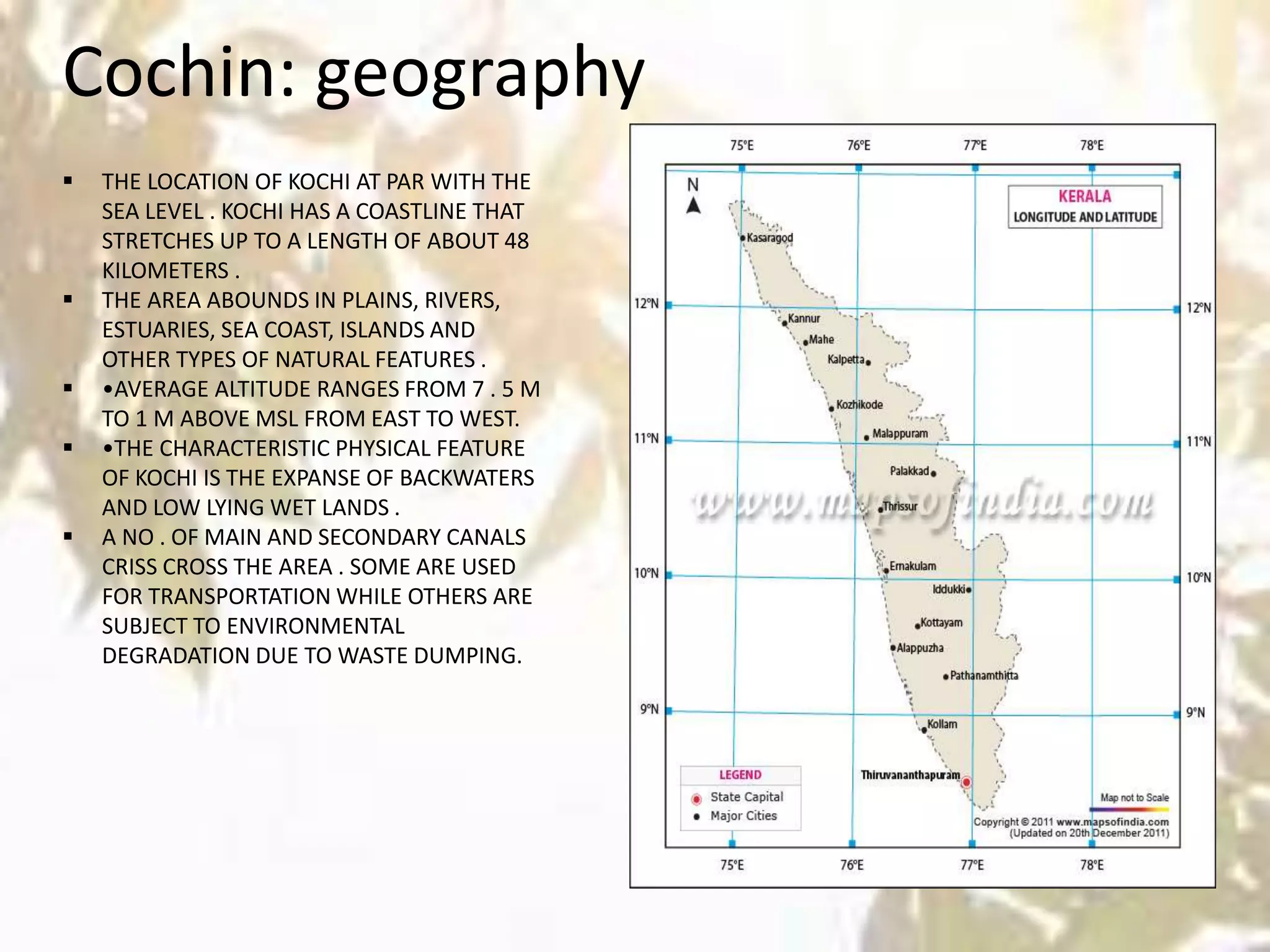 kochi : a brief | PPTX