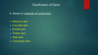 Dam | PPTX | Geology | Science