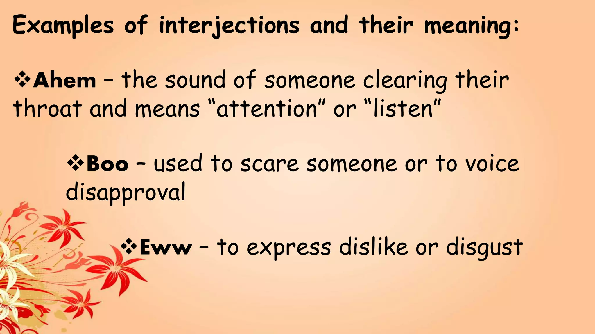 Interjections | PPTX