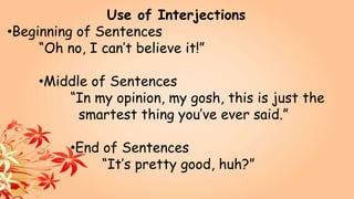 Interjections | PPTX