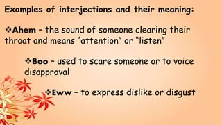 Interjections | PPTX