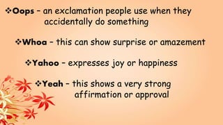 Interjections | PPTX