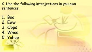 Interjections | PPTX