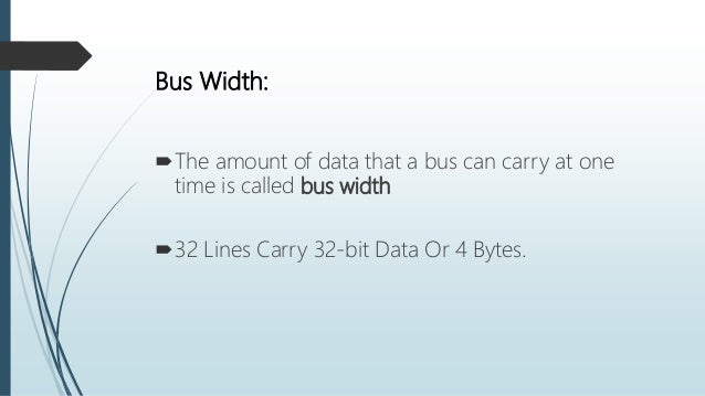 Buses And Its Types Formation