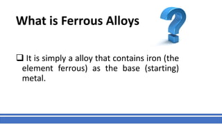 Ferrous Alloys - Steel & Cast Iron | PDF