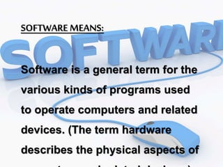 Presentation on computer software-system software. | PPTX