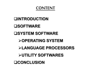 Presentation on computer software-system software. | PPTX