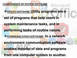 Presentation on computer software-system software. | PPTX