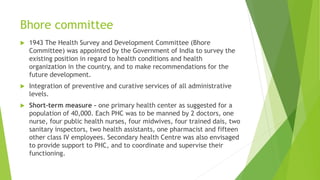 History of National Health policy up to Independence | PPTX