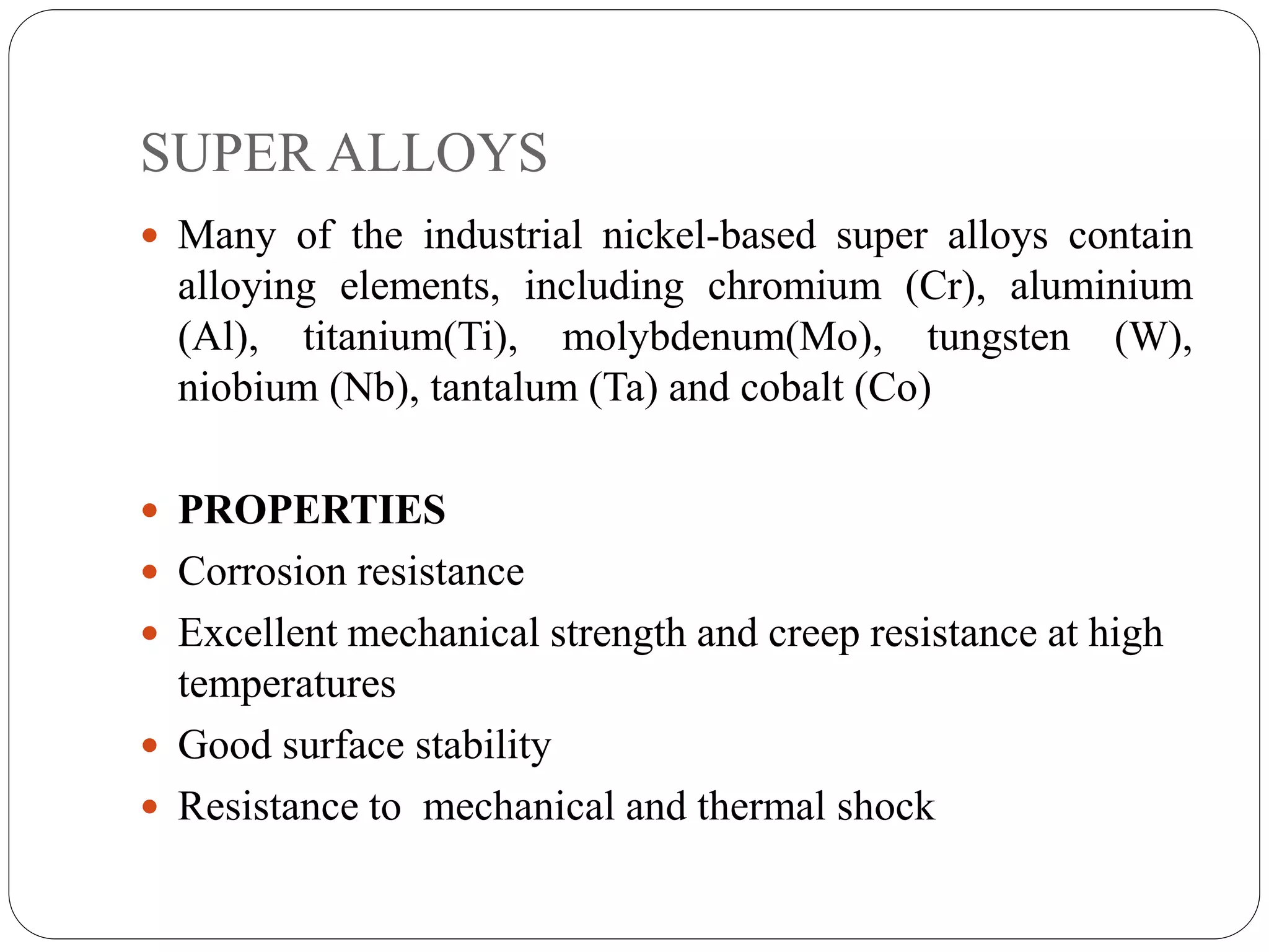 weldability study of nickel super alloys | PPTX