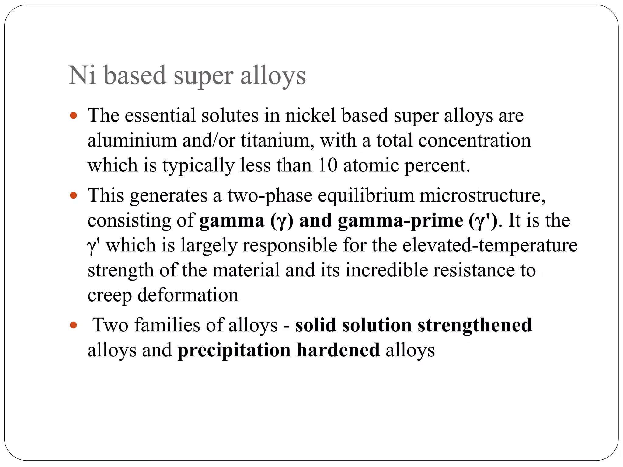 weldability study of nickel super alloys | PPTX