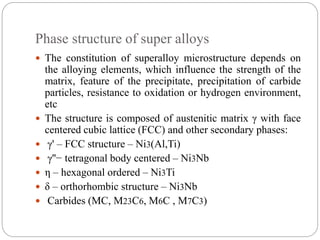weldability study of nickel super alloys | PPTX