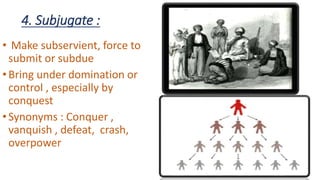 Vocabulary Drill : Five words | PPTX