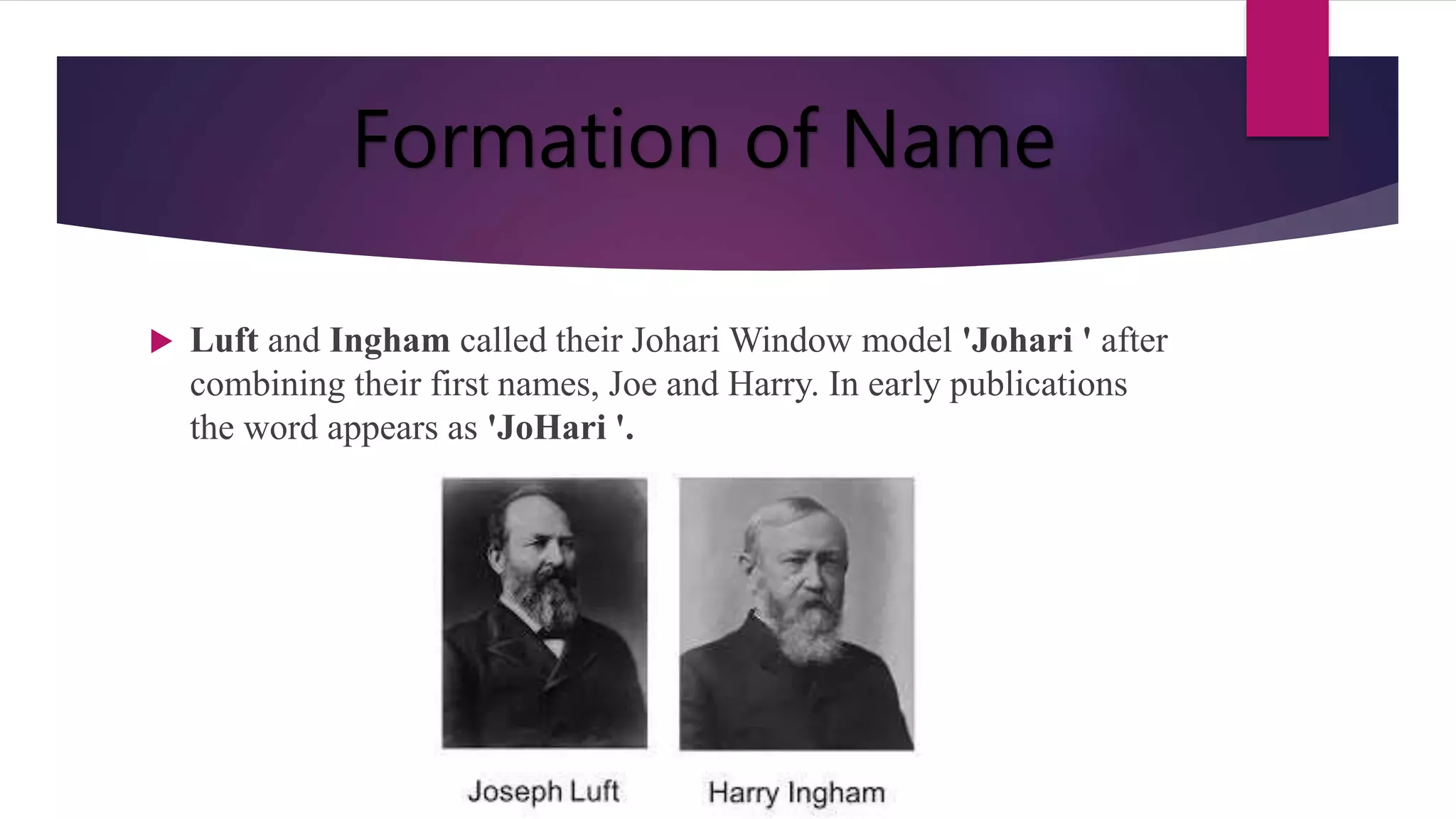 johari window model | PPTX