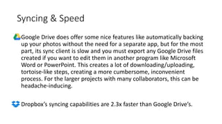 google drive vs dropbox | PPT