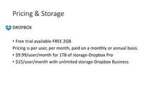 google drive vs dropbox | PPT