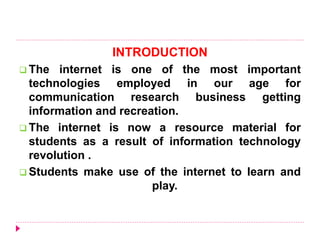 SCOPE OF ICT IN TEACHING AND LEARNING PROCESS, PUBLICATION | PPTX