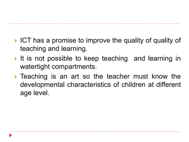 SCOPE OF ICT IN TEACHING AND LEARNING PROCESS, PUBLICATION | PPTX