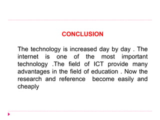 SCOPE OF ICT IN TEACHING AND LEARNING PROCESS, PUBLICATION | PPTX